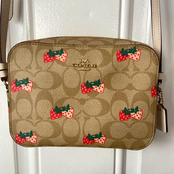 Coach | Bags | Coach Mini Camera Bag In Signature Canvas With ...